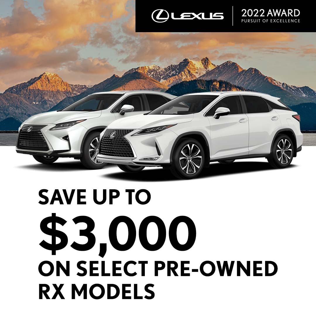 Lexus RX Pre-Owned Sales Event - Port Moody