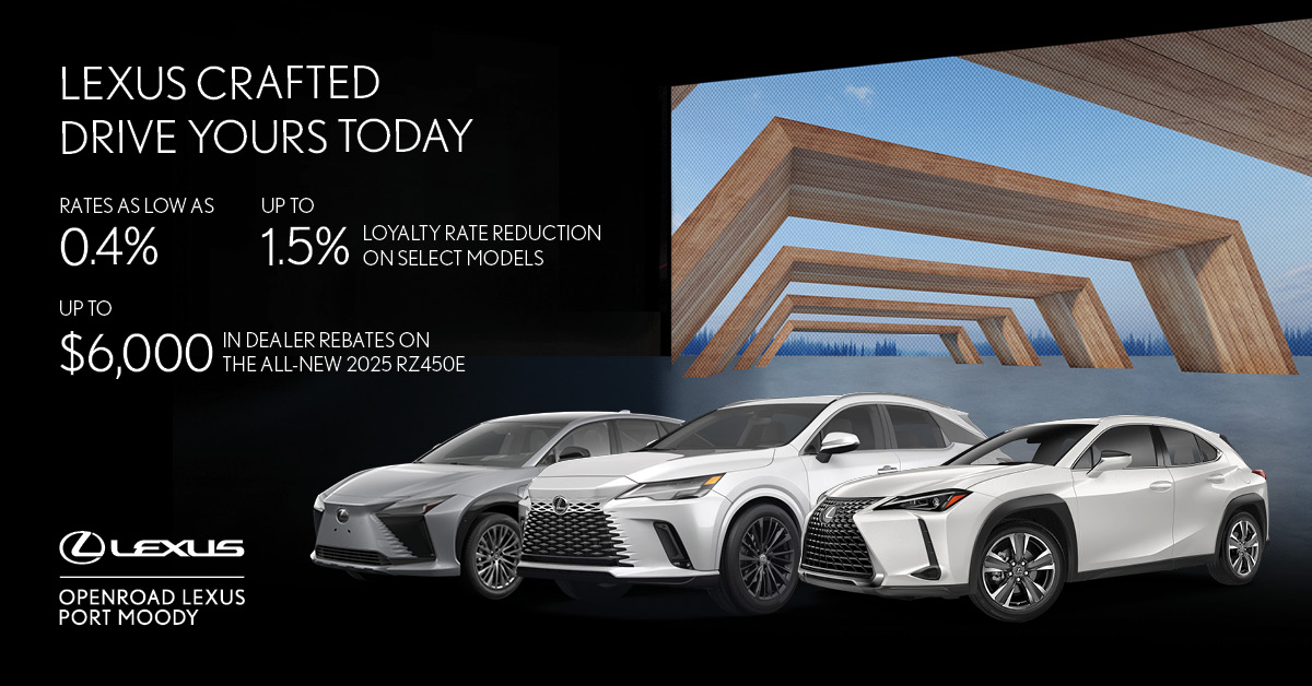 New Lexus Promotions | OpenRoad Lexus Port Moody